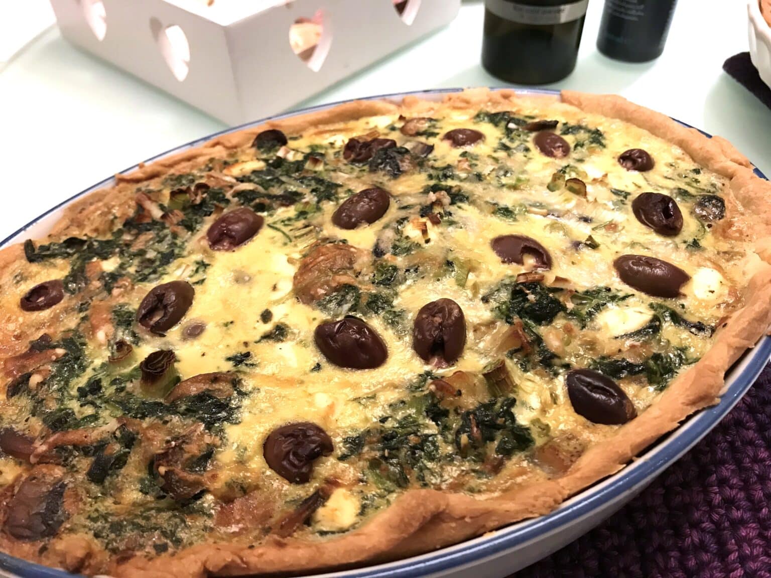 Pai med feta, spinat og kylling - keto - Keto Tone